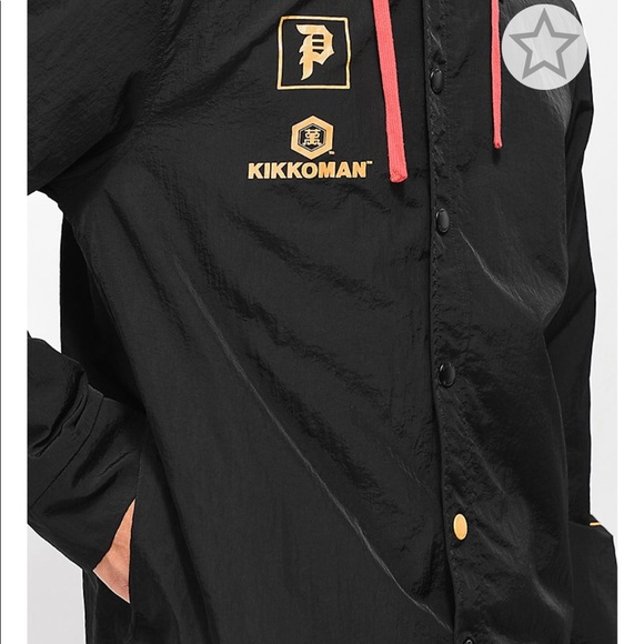 Primitive | Jackets & Coats | Primitive X Kikkoman Black Windbreaker ...